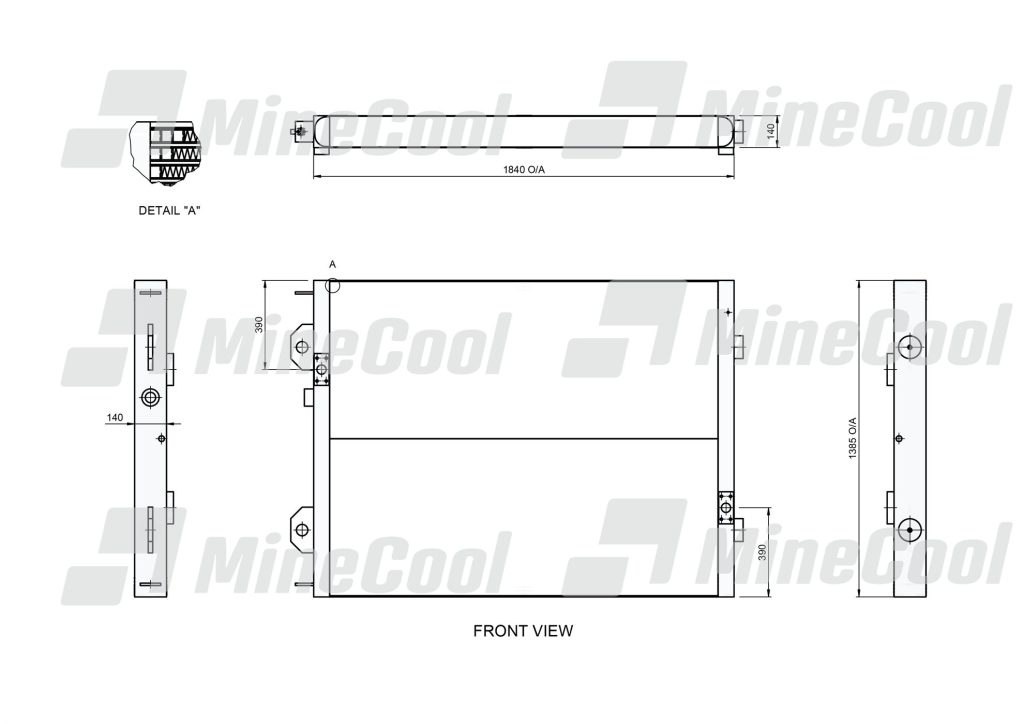 COOLER HYDRAULIC OIL COMPLETE CAT 6030 RH120E-3 — MineCool Aftermarket Part