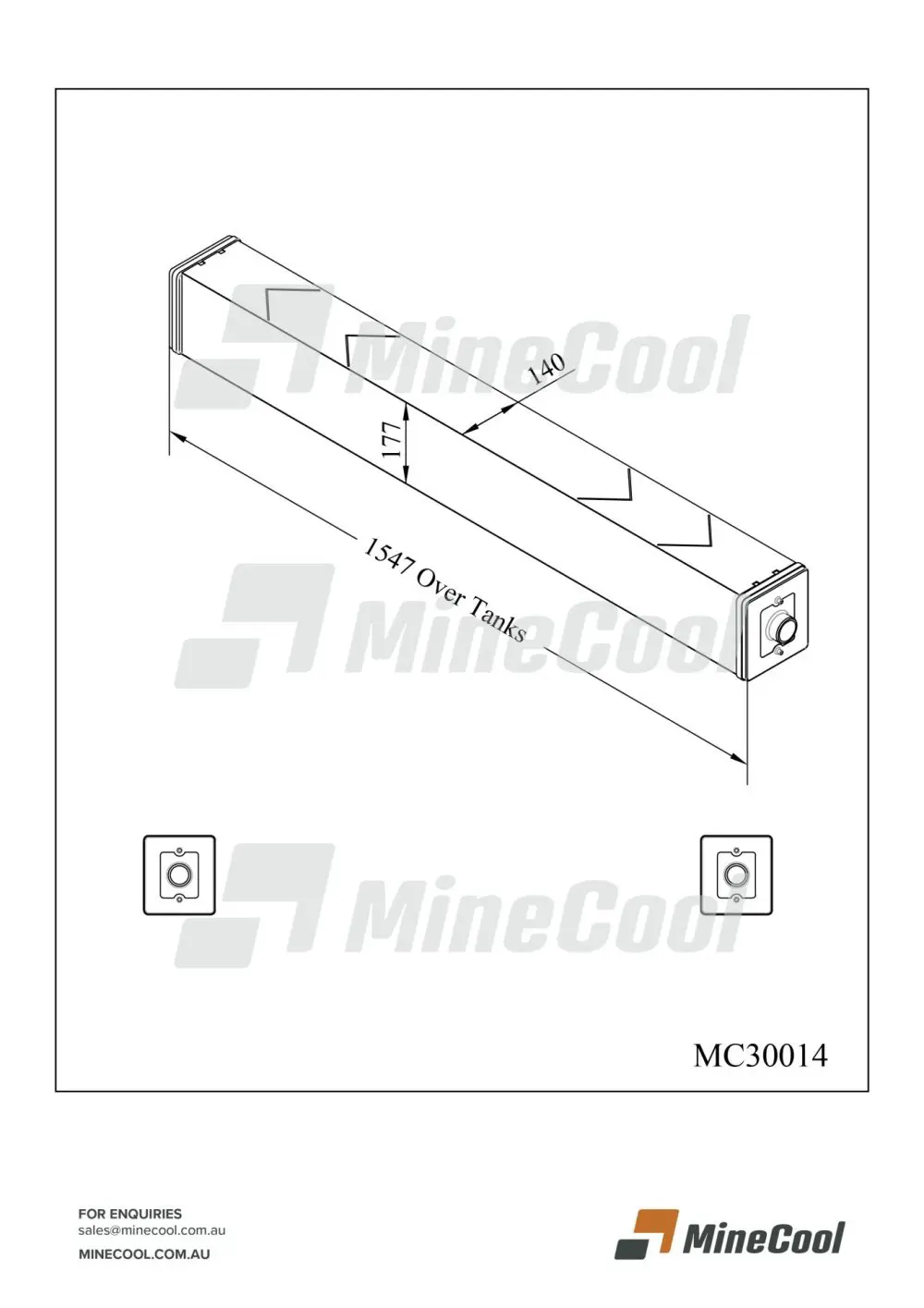 CORE RADIATOR MODULAR CAT 773G 775G NARROW (AMR) — MineCool
